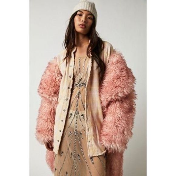Free People | Jackets & Coats | Free People Helena Shearling Coat 80 ...